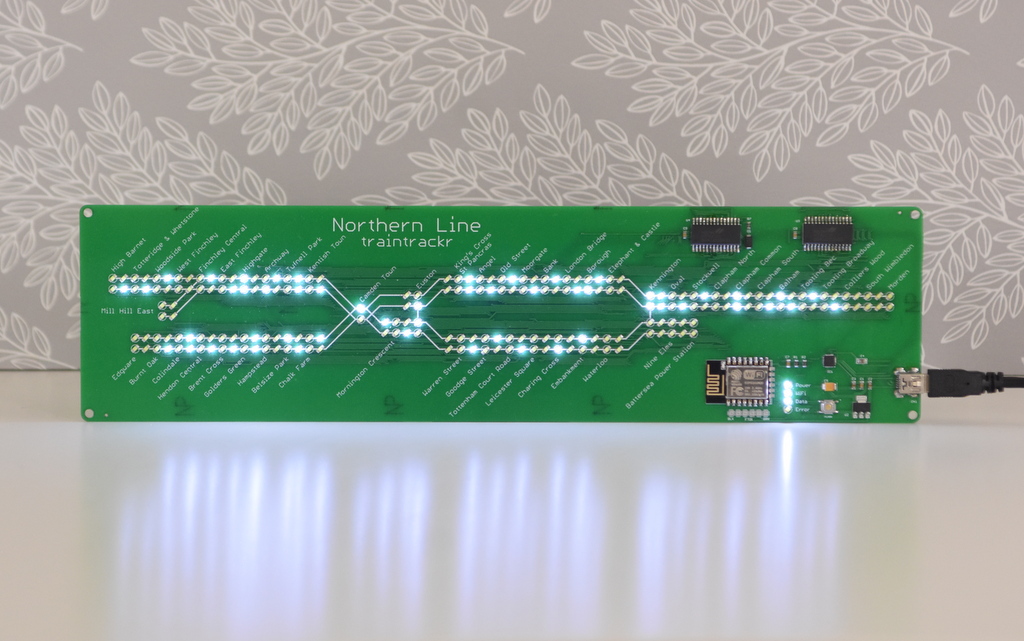 London Underground - Northern Line - Traintrackr - Live LED Maps